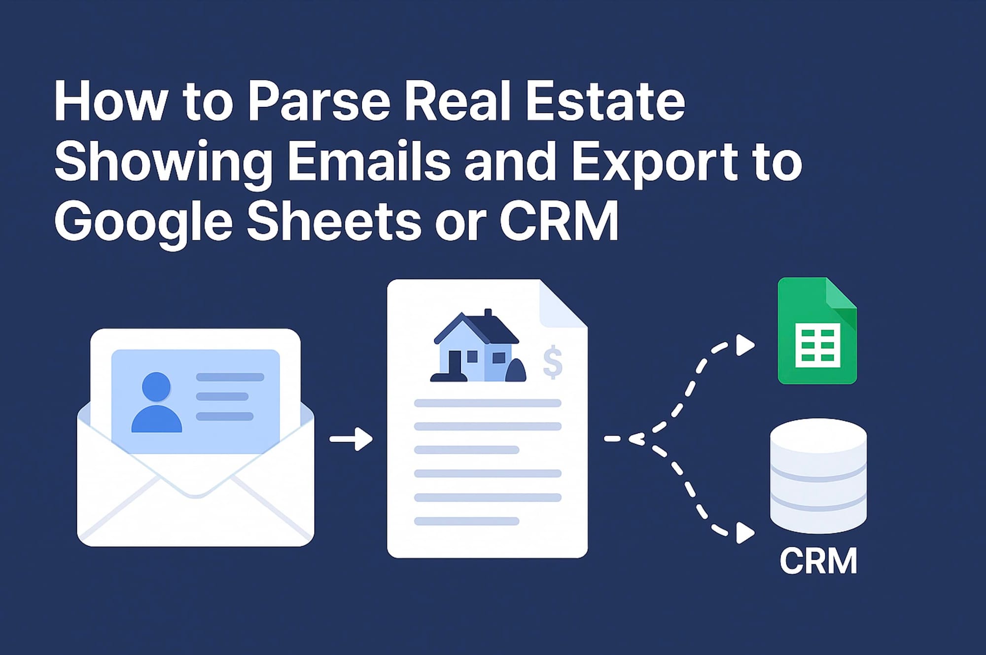 How to Parse Real Estate Showing Emails and Export to Google Sheets or CRM
